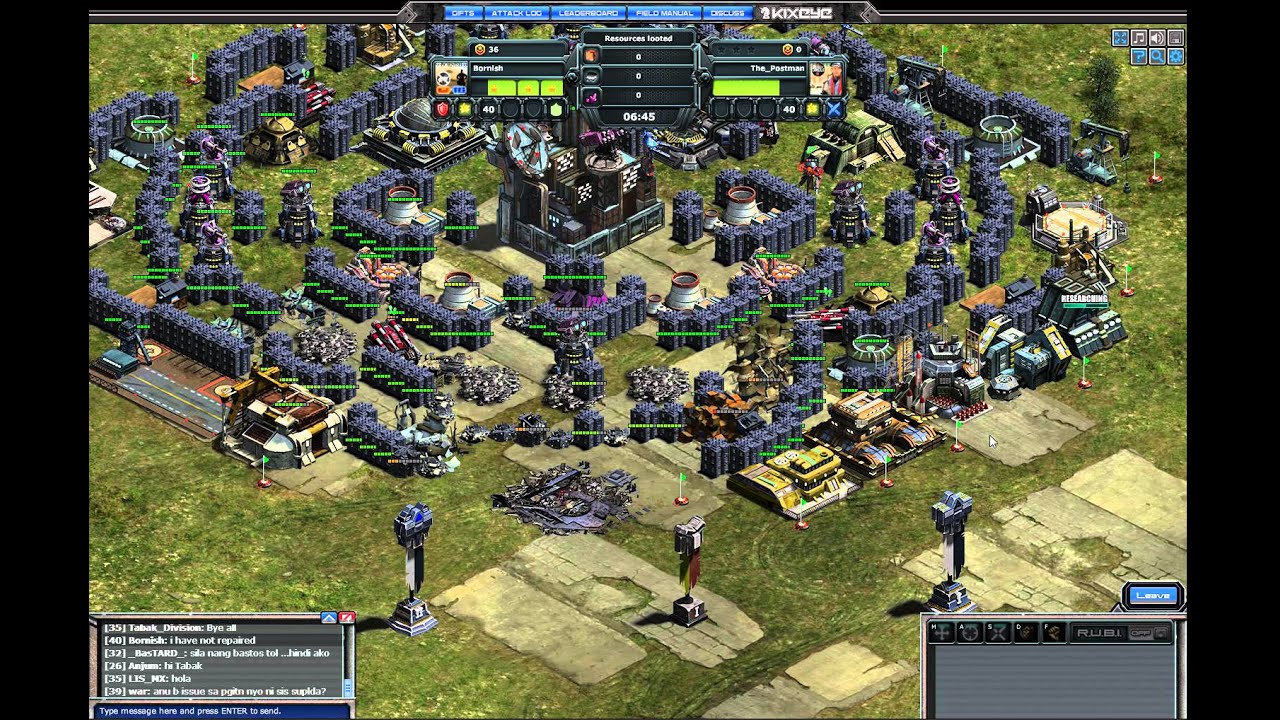 War Commander - Base test 40 versus 40 with defenders - YouTube