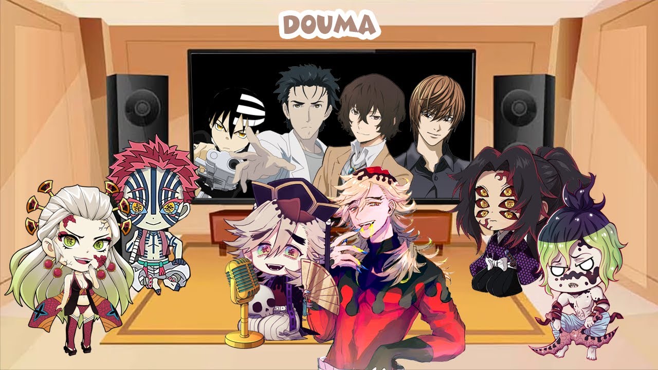 Upper Moons React to Douma Characters with Same Voice Actor as Upper ...