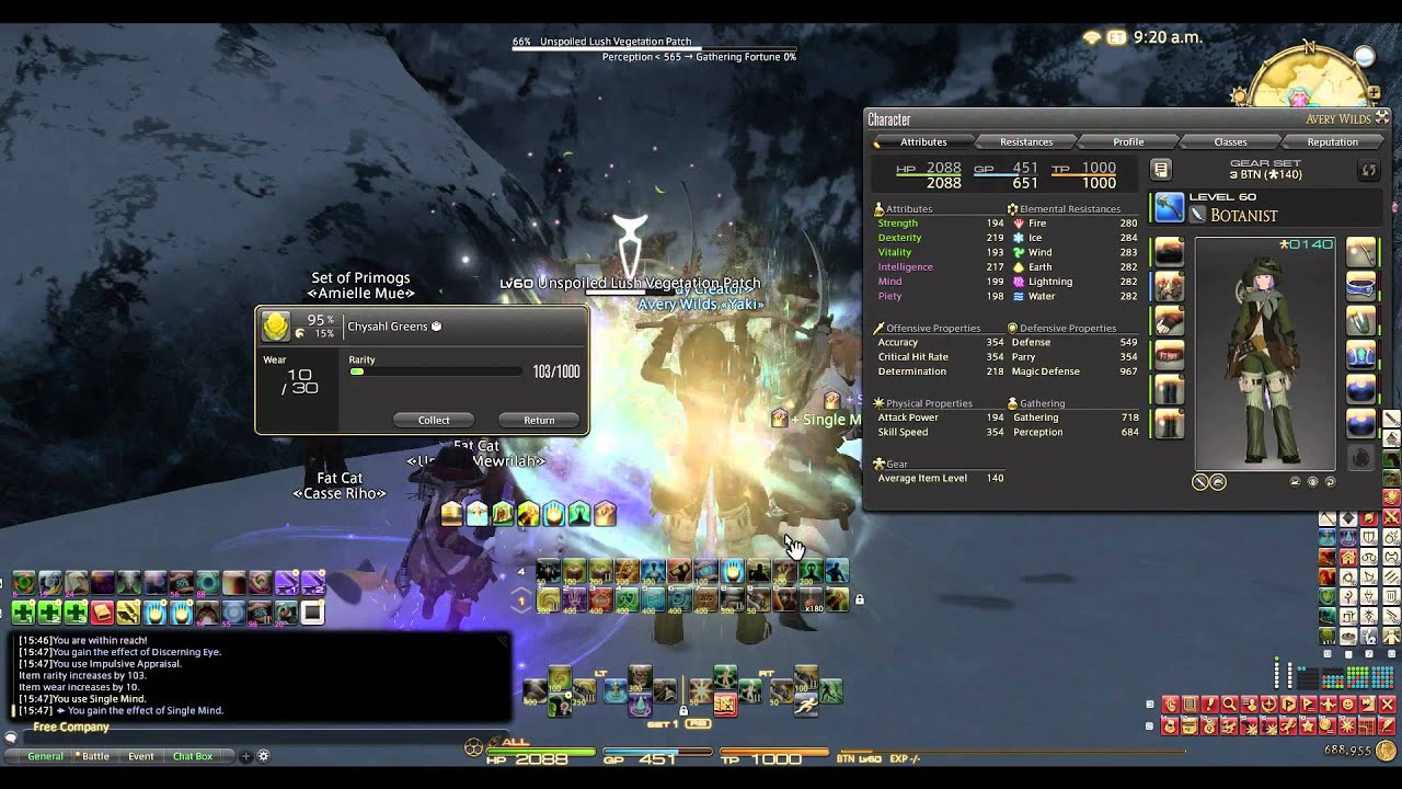 FFXIV Heavensward Gathering Counterfoil Exchange Rotation - YouTube