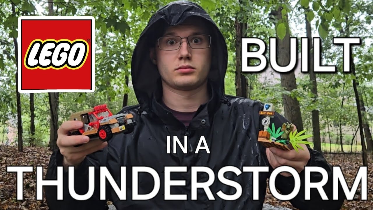 I Built Lego In A Thunderstorm #lego #jurrasicpark - YouTube