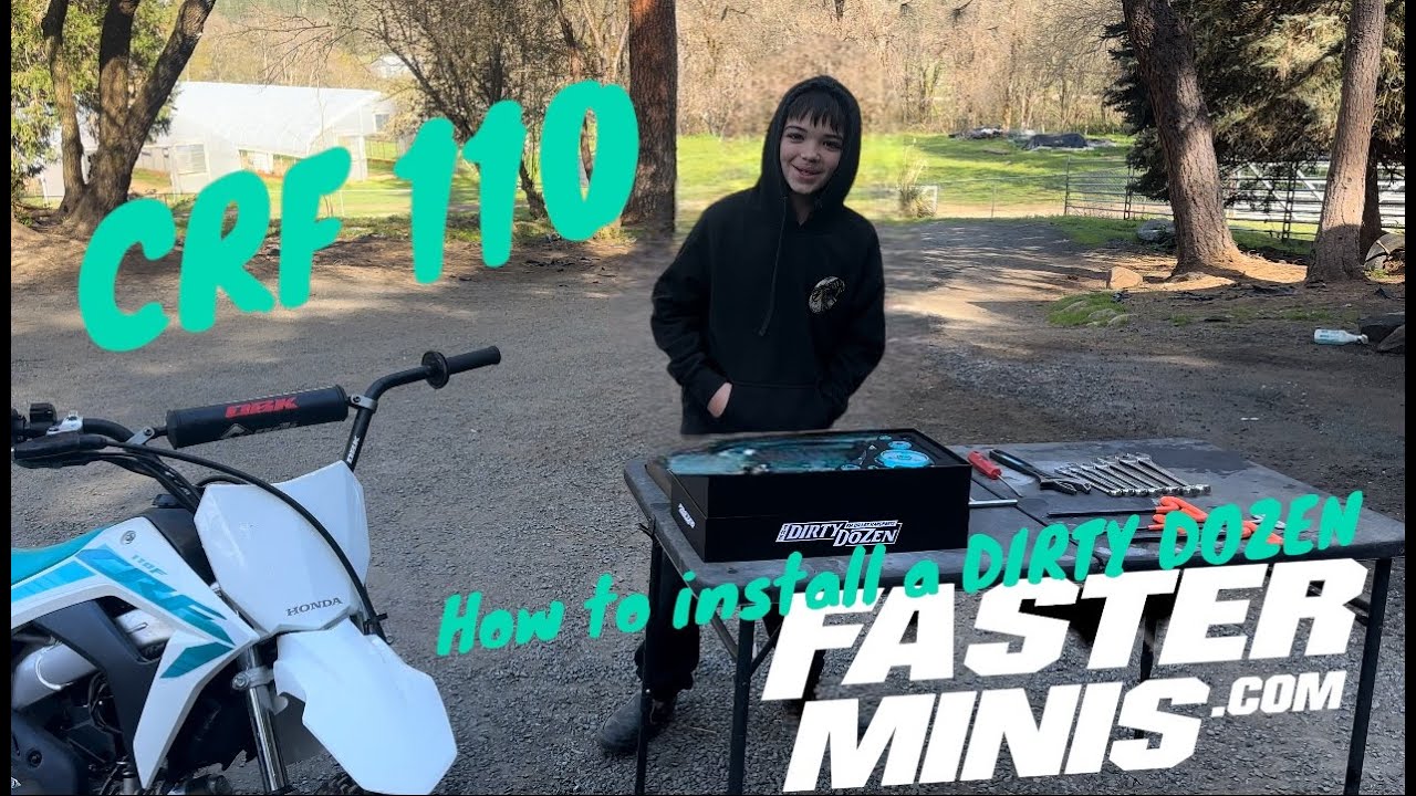 CRF 110 DIRTY DOZEN BY FASTER MINIS - YouTube