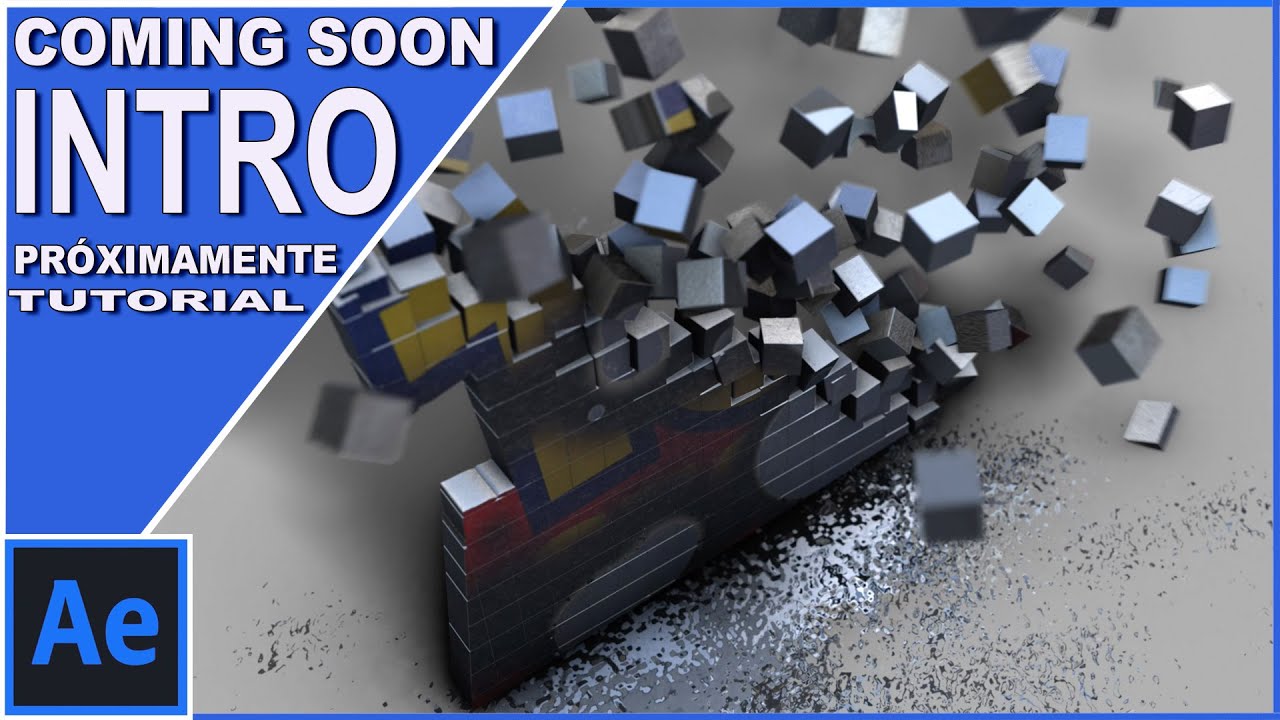 Cubos animados crean un Logo original INTRO | Element 3D | After Effects - YouTube