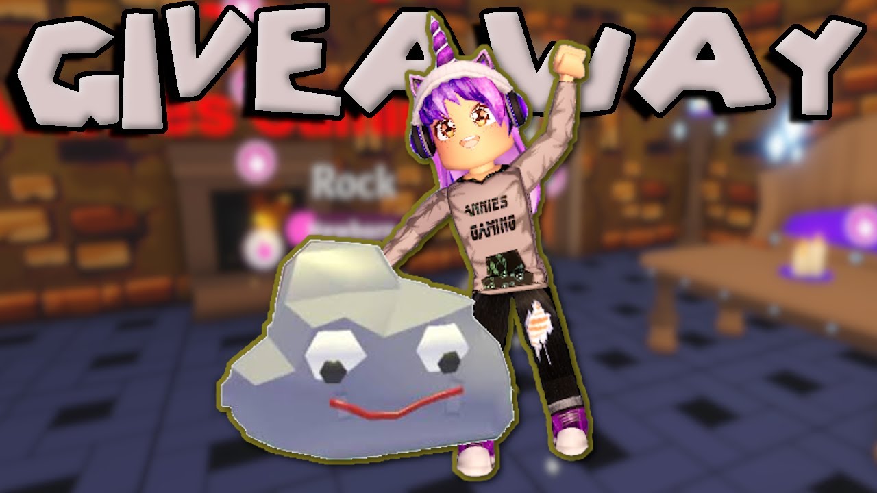 Rocky My New Pet ROCK | GIVEAWAY | Adopt me - YouTube