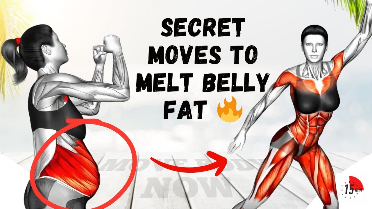 Secrets Standing Moves to Melt Belly Fat Without Equipment - YouTube