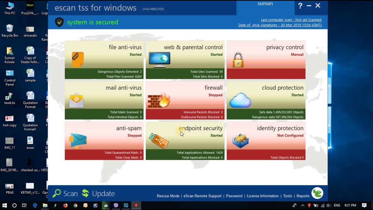 How to Put Password in eScan Anti-Virus? | eScan Anti-Virus - YouTube