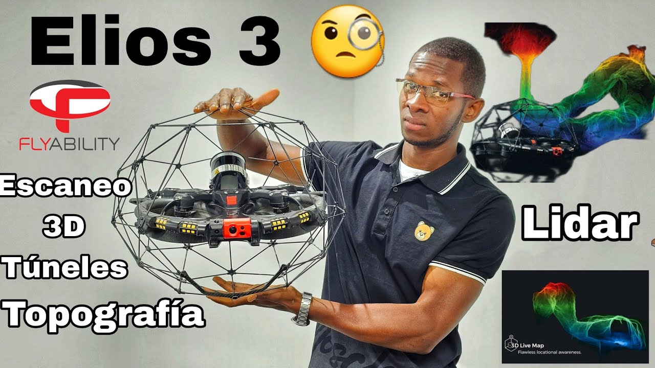 DRONE ELIOS 3- Para Topografía y escaneo 3D de Túneles, MINAS o espacios confinados en Español ...