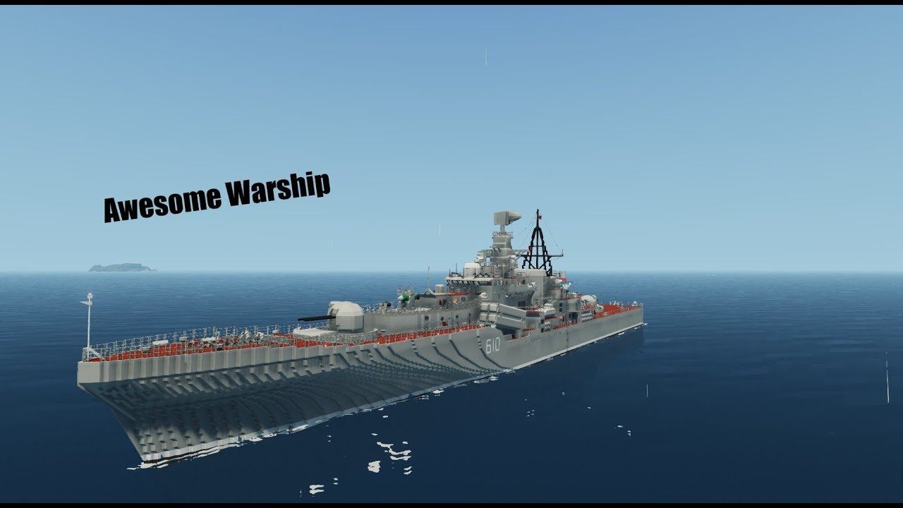 I Check Out An Awesome Warship In Stormworks Build And Rescue - YouTube