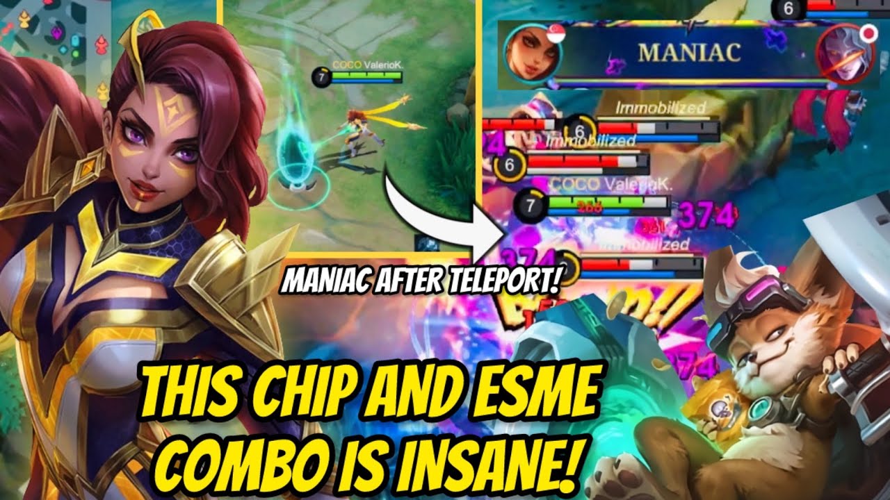 MANIAC AFTER TELEPORTATION!! THIS CHIP AND ESME COMBO IS INSANE ...