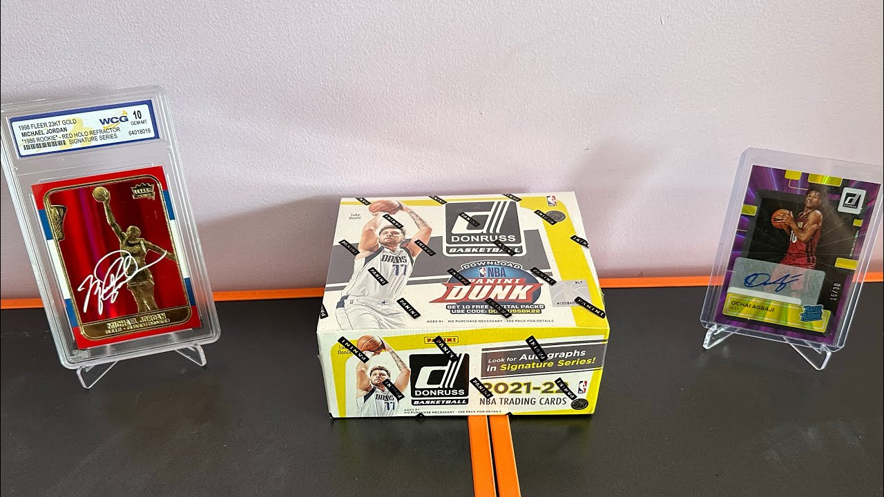 2021-22 Donruss box break yellow laser pull - YouTube