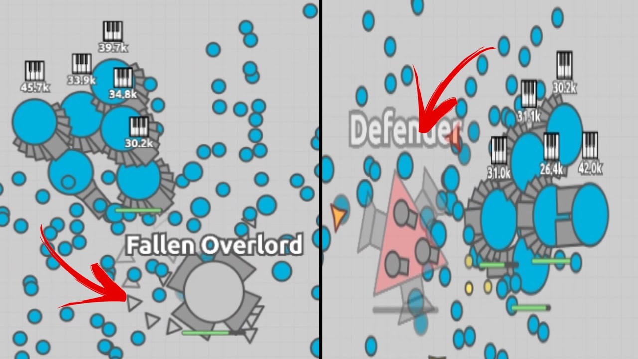 Diep.io multiboxing 1 Ranger 5 Spreadsoht 1 Twin tanks / fight Defender ...