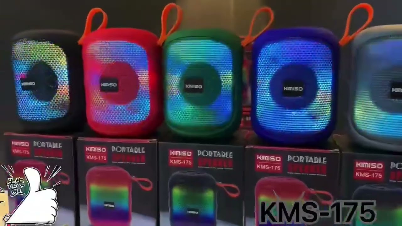 KMS-175 portable wireless bluetooth speaker - YouTube