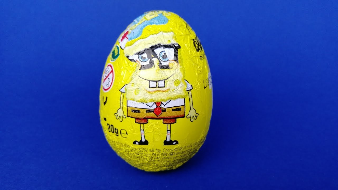 Spongebob chocolate Surprise Egg Sponge Bob Kinder Surprise Toy - YouTube