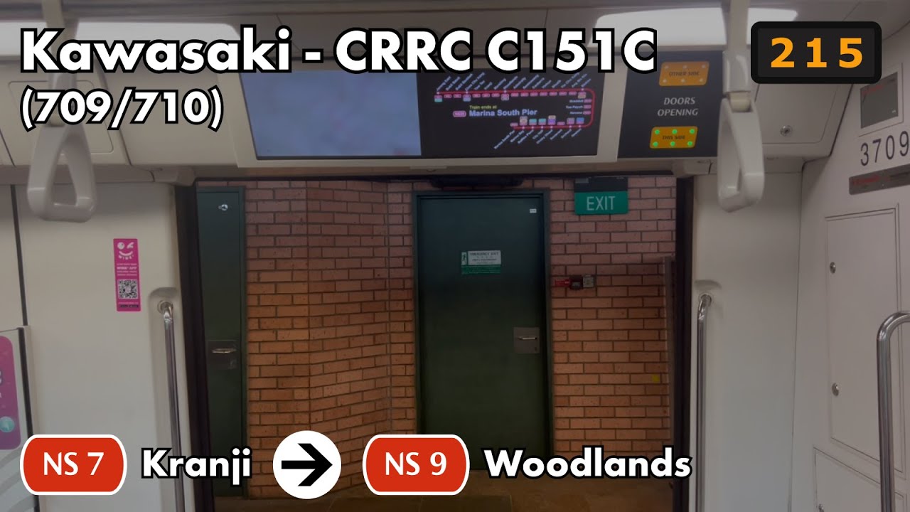 [SMRT Trains] - Kawasaki - CRRC Sifang C151C, (709/710), (Kranji ...