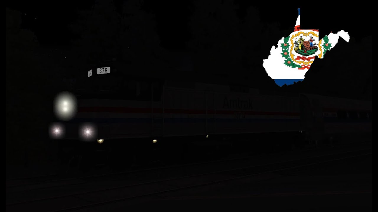 EX-B.&.O.RR AMTRAK F40-POWERED "SHENANDOAH" IN THE MIDNIGHT WEST ...