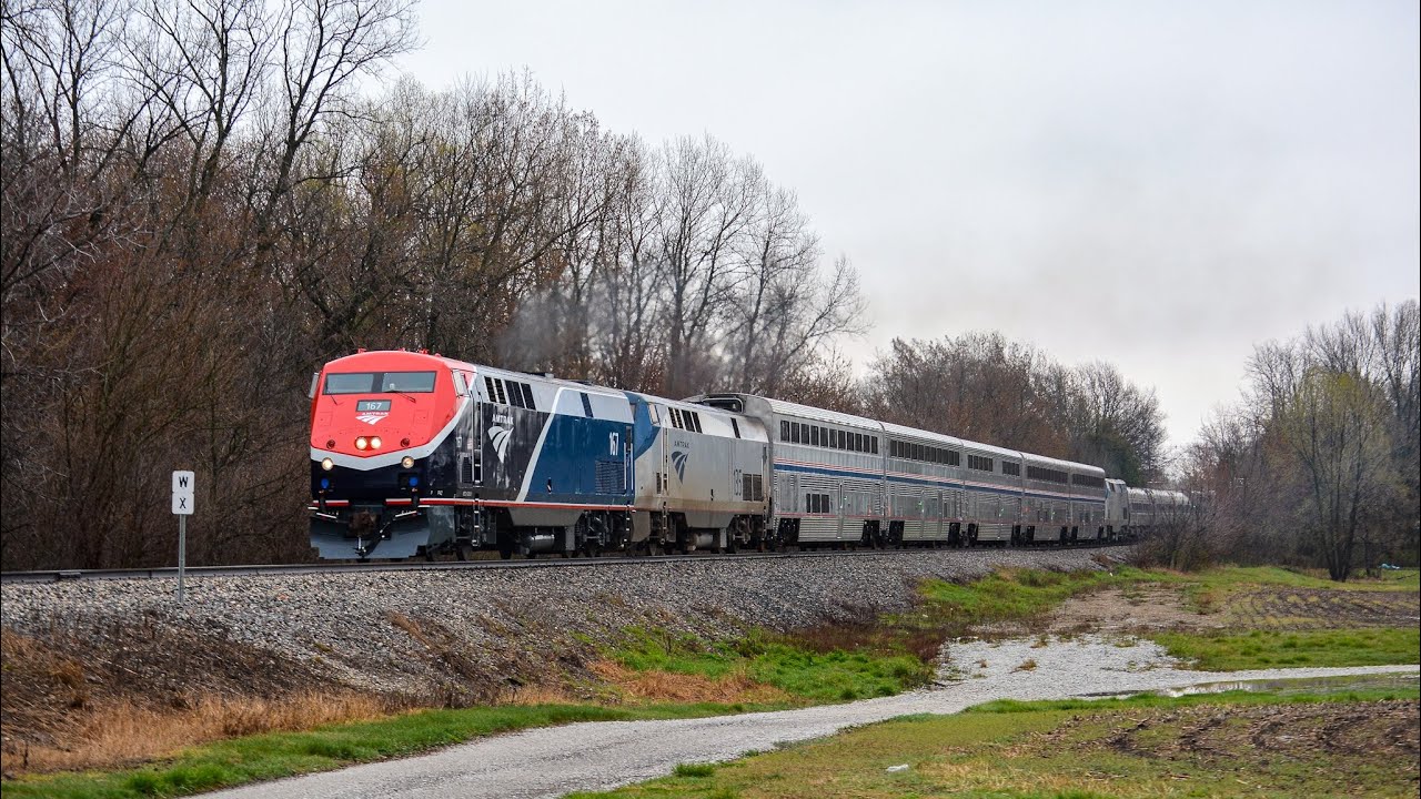 Amtrak Cardinal P051-31 w/ AMTK 167 (phase VII), AMTK 135, & AMTK 112 ...