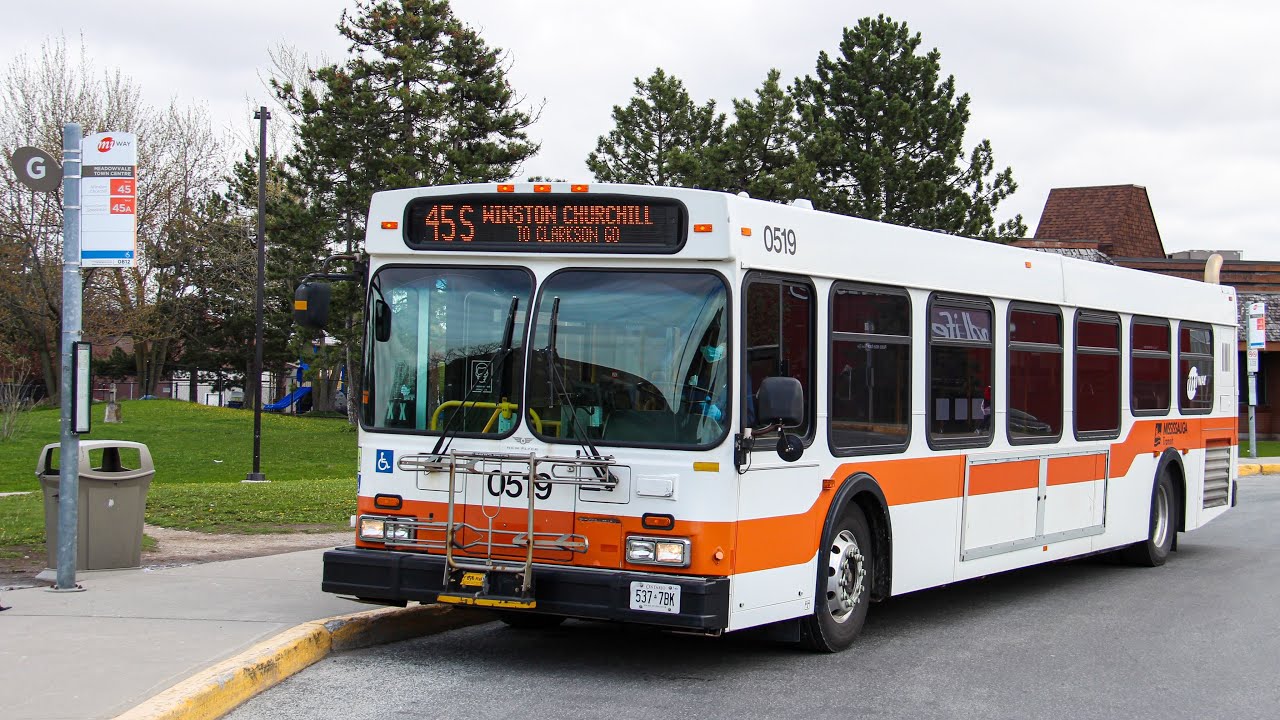 (Ride Video) Miway New Flyer D40LF 0519 on route 45 Winston Churchill ...