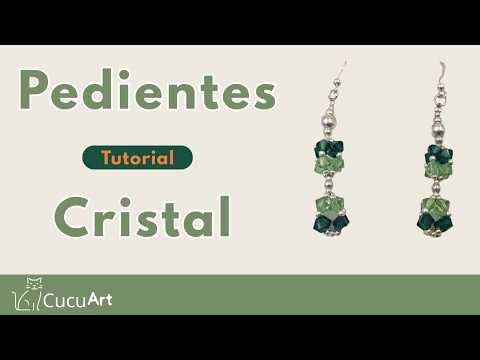Pendientes con Cristal Austriaco Tallado | Tutorial Joyería con Tupís Paso a Paso