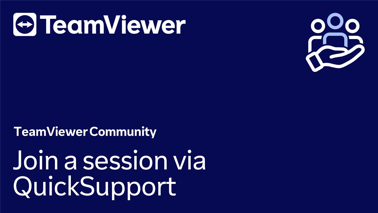 How to join a remote session via QuickSupport in TeamViewer Remote ...