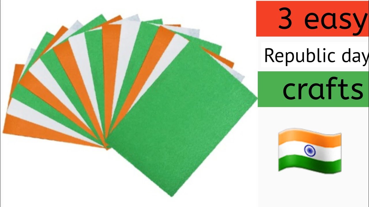 3 easy Republic day craft ideas|Tricolor craft|Easy Republic day craft ...