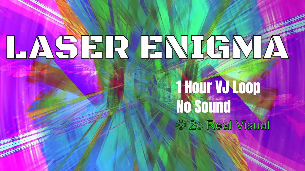 (1 hour VJ loop) Laser Enigma - 4K Very Intense Visuals No Sound - YouTube