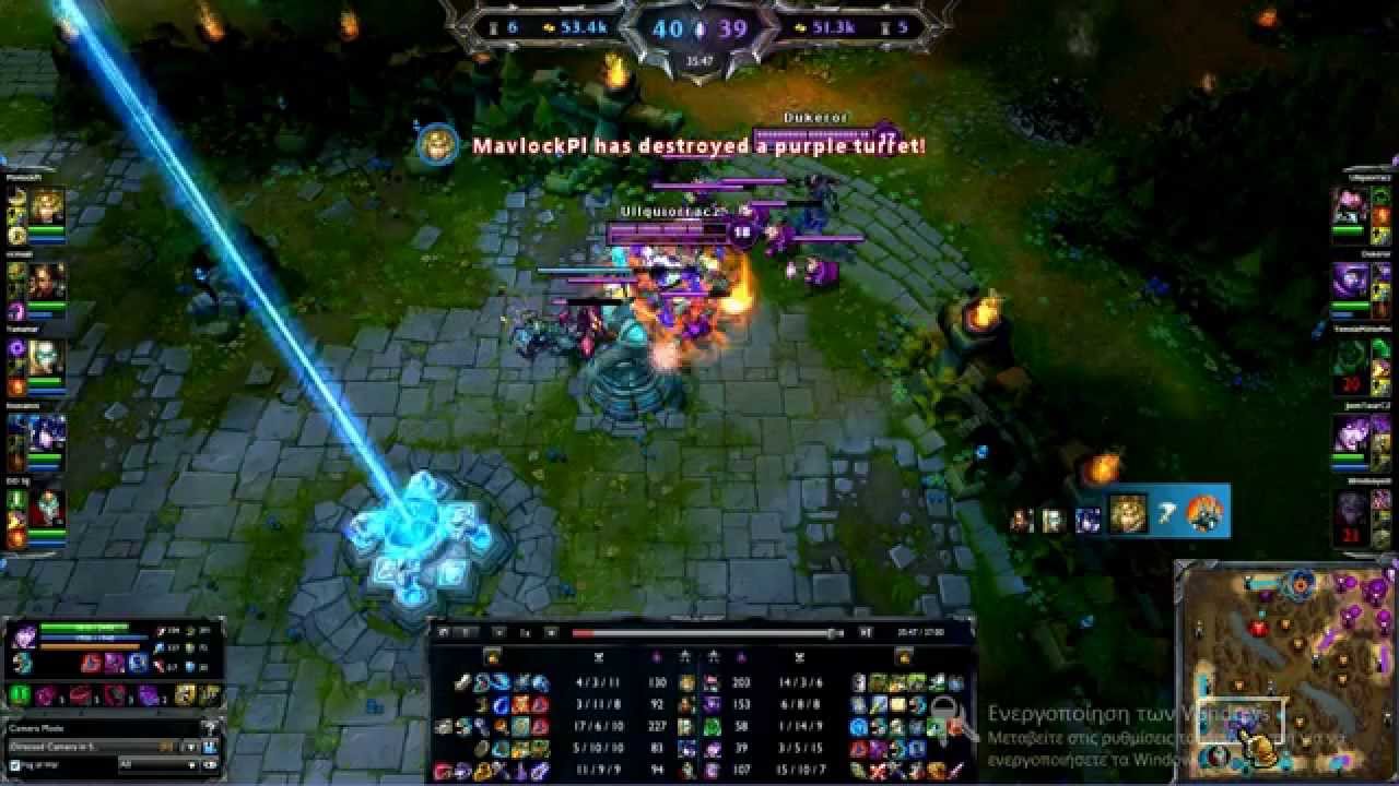 League Of Legends-Nexus 14 hp and win - YouTube