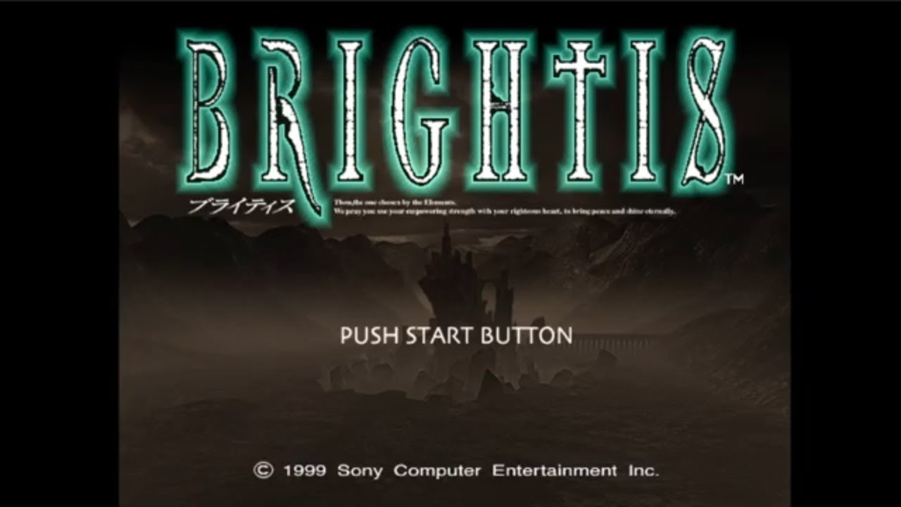 Brightis - Sony PlayStation - Intro & Title Screen - YouTube
