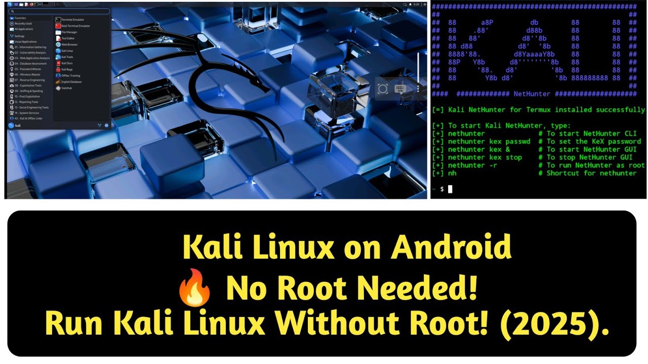How to Install Kali Linux on Android Without Root (2025) Complete Guide" 🔥 Kali Linux on Android ...