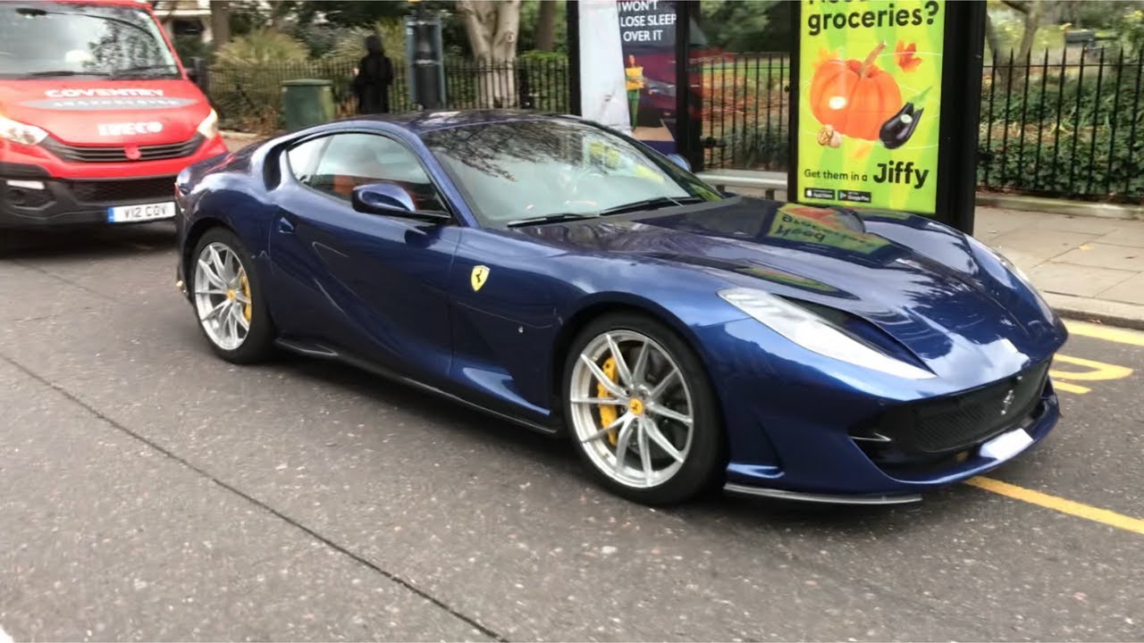 Best Of Ferrari 812 Supercars In London 2021 Exhaust Sound ...