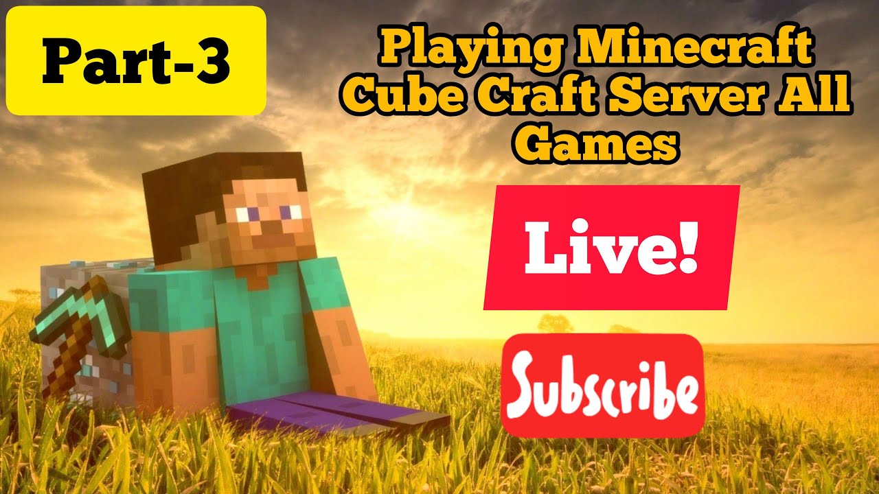Playing Minecraft Cube craft All Games LIVE! (WOLFMINER) - YouTube