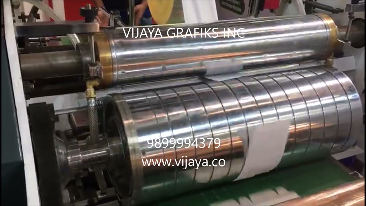 VIJAYA Carton Window Patching machine with inliner attachment, liner carton making, bagin box ...
