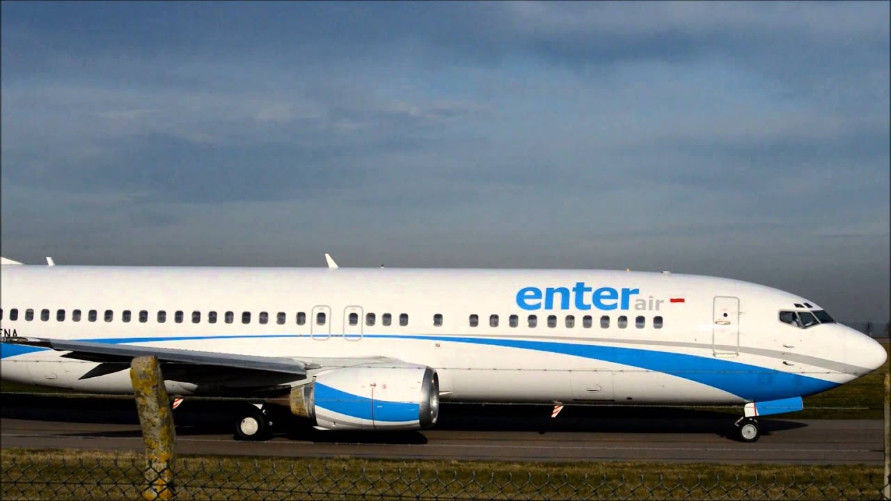 Enter Air | 737-400 | SP-ENA | Landing & Takeoff | East Midlands ...