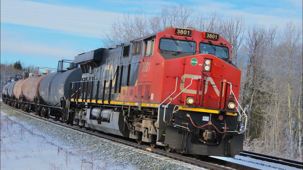CN 3801 East Leading CN U710 - Rosenthal Road, AB - YouTube