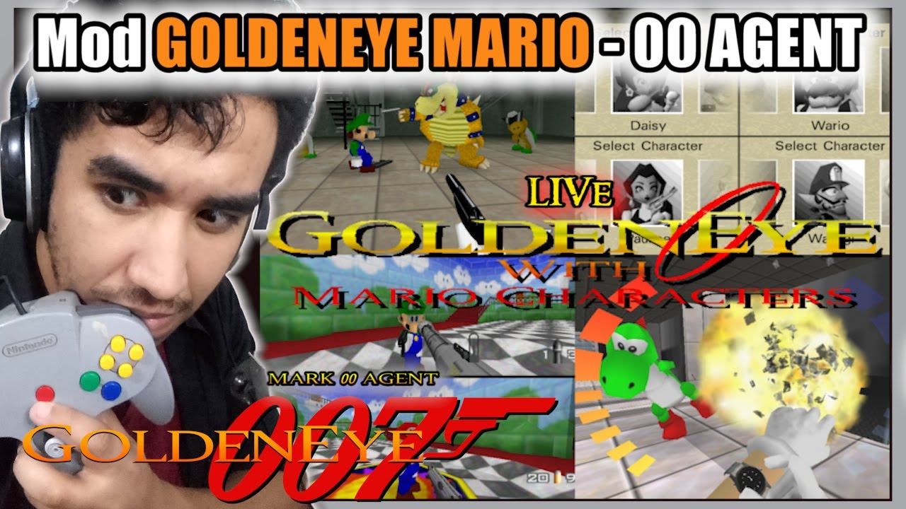 GoldenEye 007 N64 00 Agent MOD MARIO PARTE 1 - Completo HD | Mark 00 ...