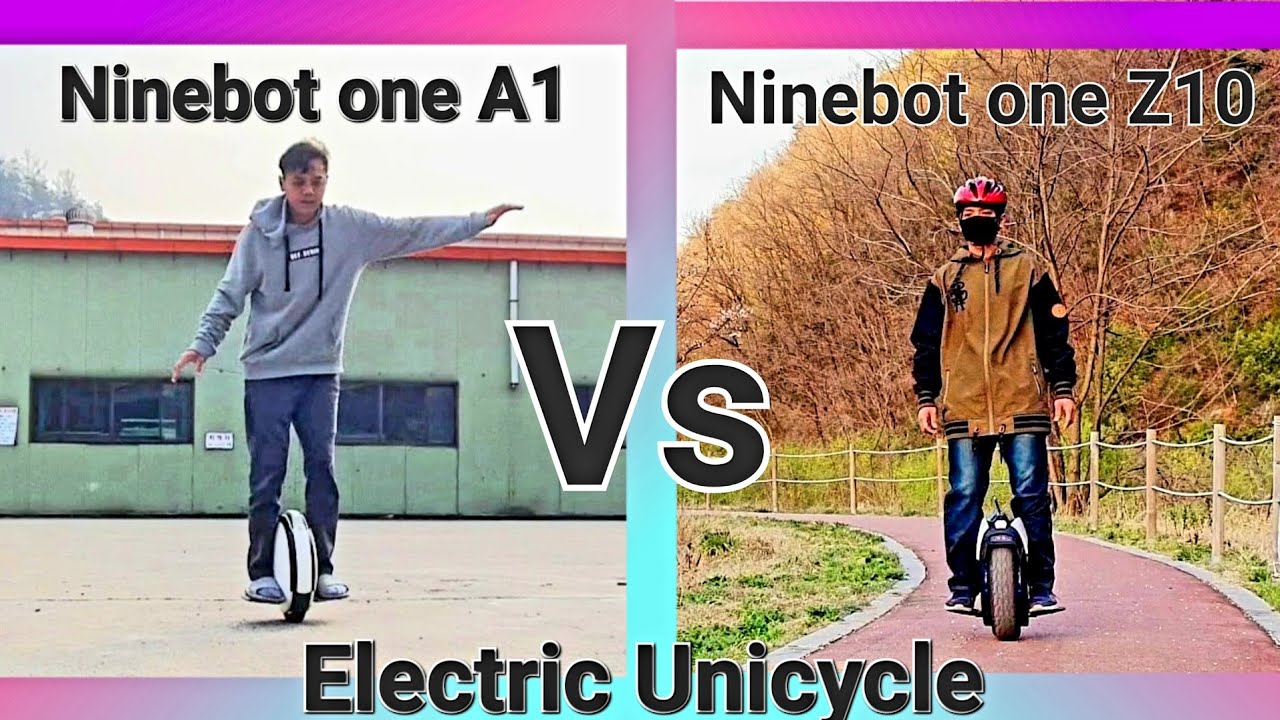 Ninebot one A1 Vs Ninebot one Z10 || Electric unicycle indonesia - YouTube