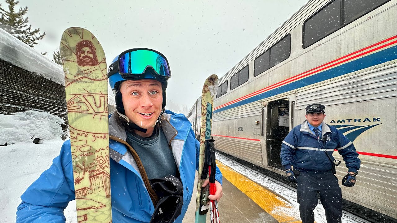 I took the Amtrak SKI TRAIN to a CHAIRLIFT! - YouTube