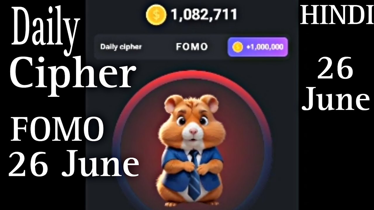 Hamster Combat Daily Cipher Today 26 June - YouTube