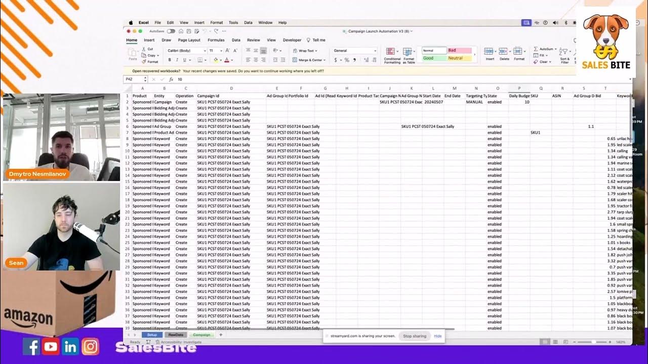 Deep Dive With Our Amazon PPC Automations & Macros to Boost Your Efficiency! - YouTube