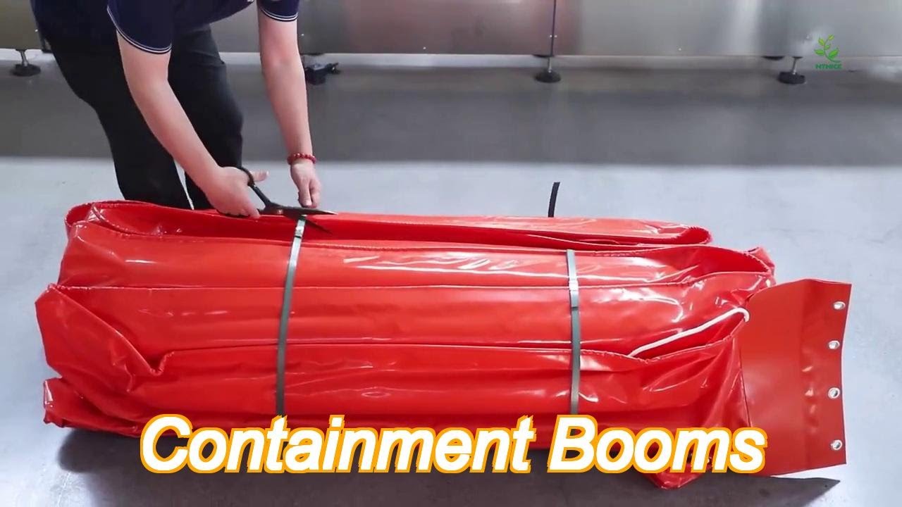 floating pvc oil boom containment barrier spill control for harbor ...