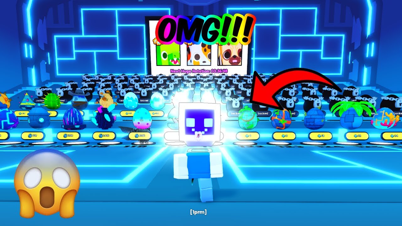 I HATCHED A RAINBOW SHINY HUGE HAPPY COMPUTER OMG!!! (Pet Sim 99) - YouTube