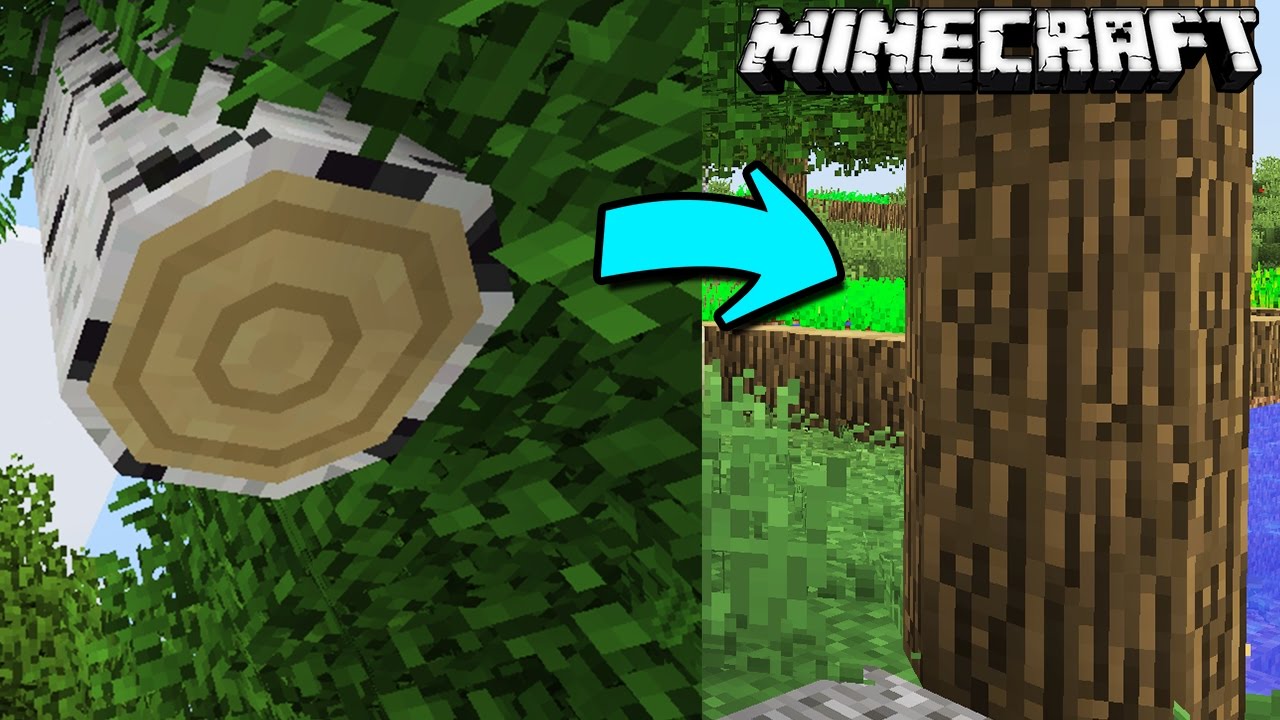 ÁRBOLES CASI REDONDOS en Minecraft | Se VEN MUY RAROS! - YouTube