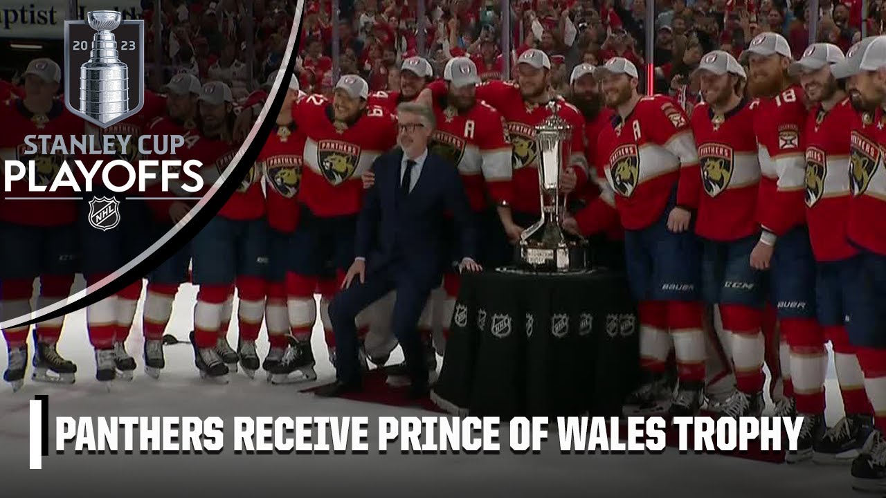 Panthers celebrate with Prince of Wales Trophy after winning Eastern ...