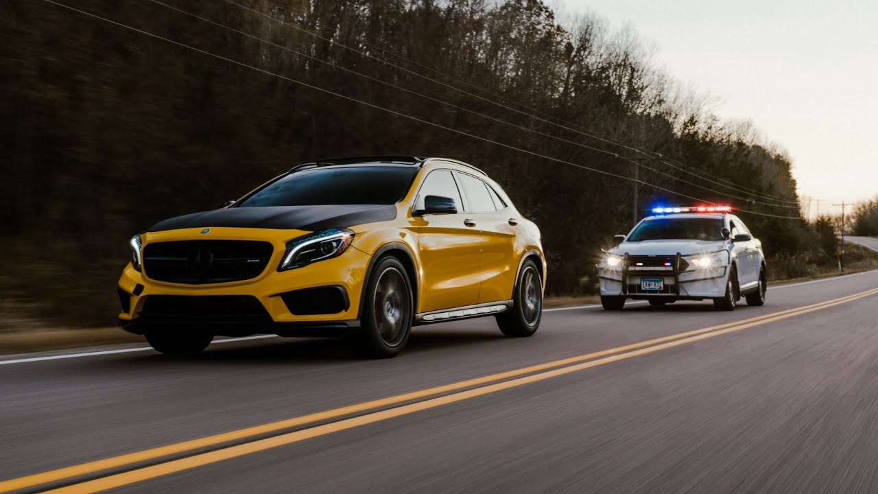 Mercedes-Benz AMG Police Chase @finest_gla45 - YouTube
