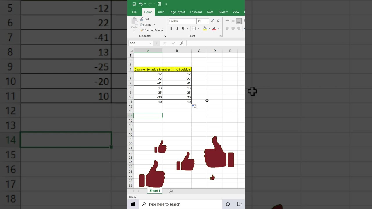 How To Change Negative Numbers Into Positive In Excel Excel Tips How To Change Negative Numbers Into Positive In Excel Excel Tips