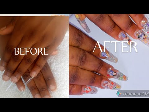 How To Fill Acrylic Nails👌(Step by Step) - YouTube