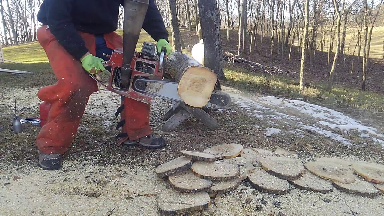 Hotsaw with square file chain, improved expansion chamber, - YouTube