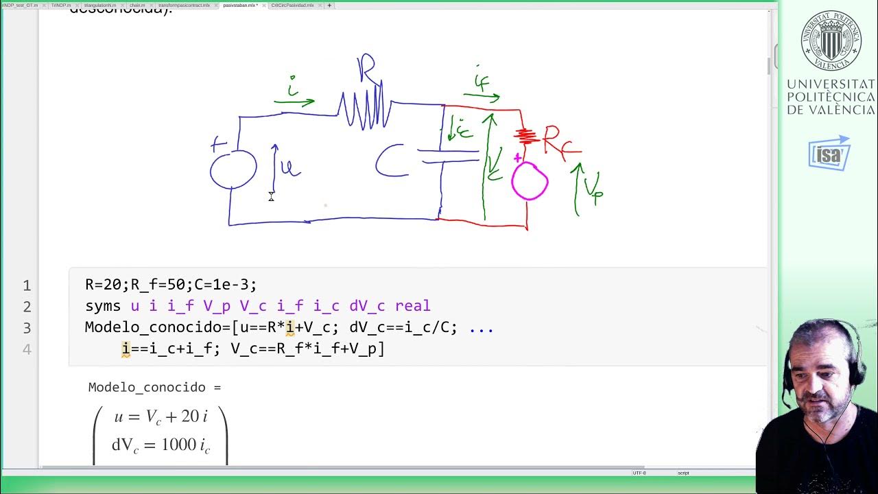Modelado circuito RC con impedancia de fugas pasiva - YouTube
