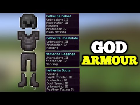 I MADE A GOD ARMOUR IN MINECRAFT SURVIVAL. - YouTube