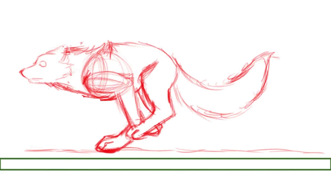 Wolf run cycle - YouTube