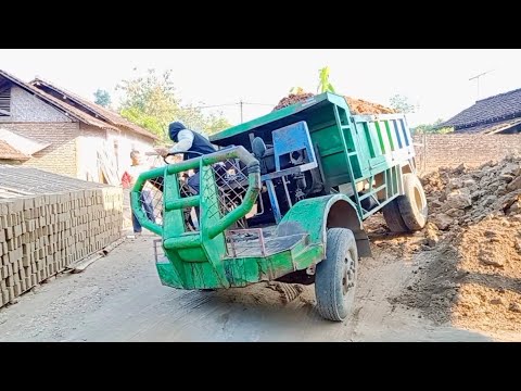 Ledok dump super tangguh//menggunakan diesel 24 pk.