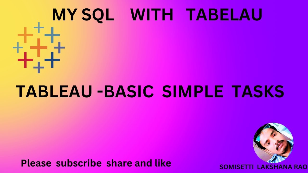 Tableau Basic Tasks - YouTube